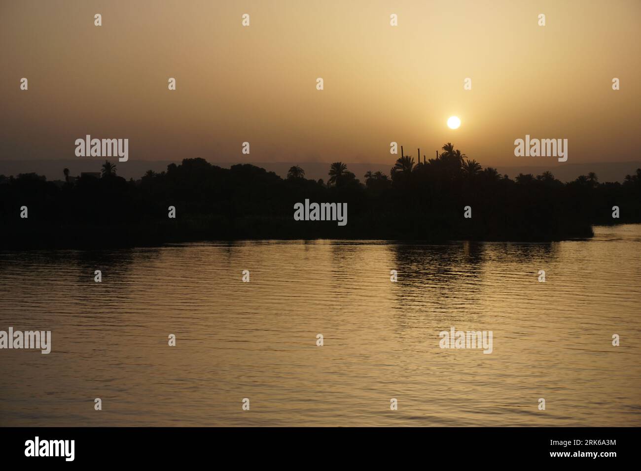 Sunset on the Nile Stock Photo - Alamy