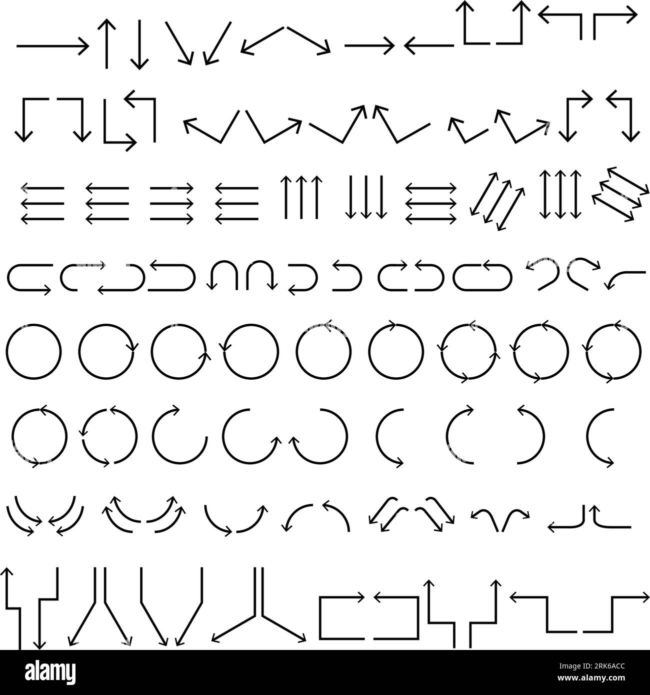 Arrows set. Arrow icon collection. Set different arrows or web designs ...