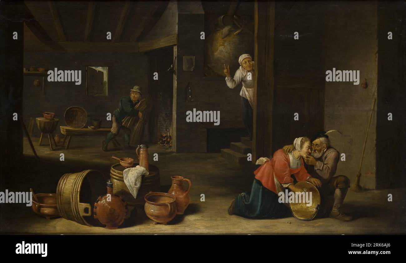 Unpleasant Surprise (Mismatched Couple) by Cornelis Mahu Stock Photo ...