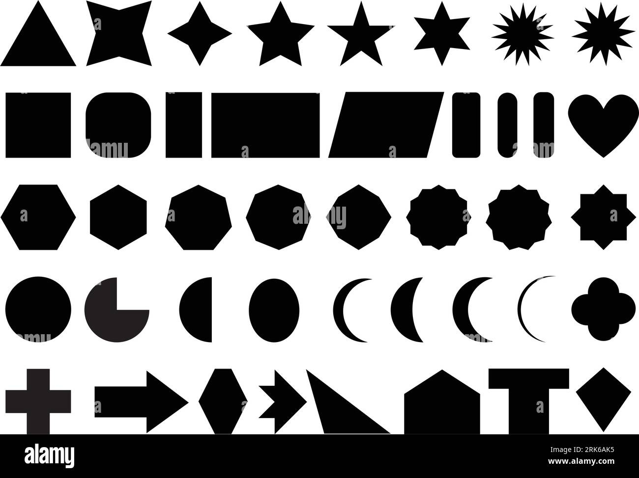 Black And White Basic Shapes