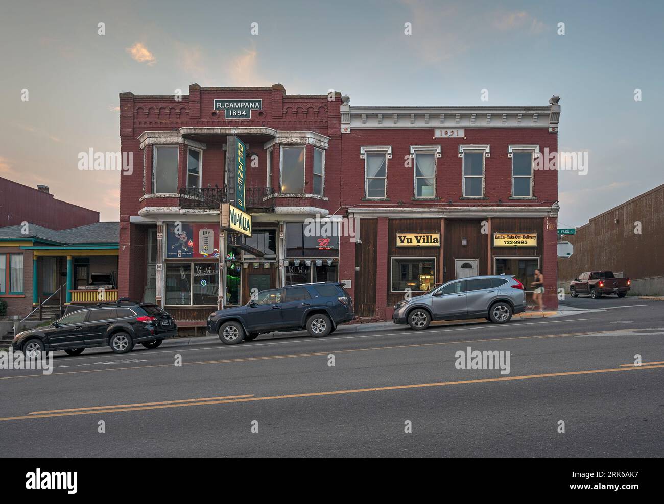 Butte, Montana, USA – August 17, 2023: Evening view of the exterior of ...