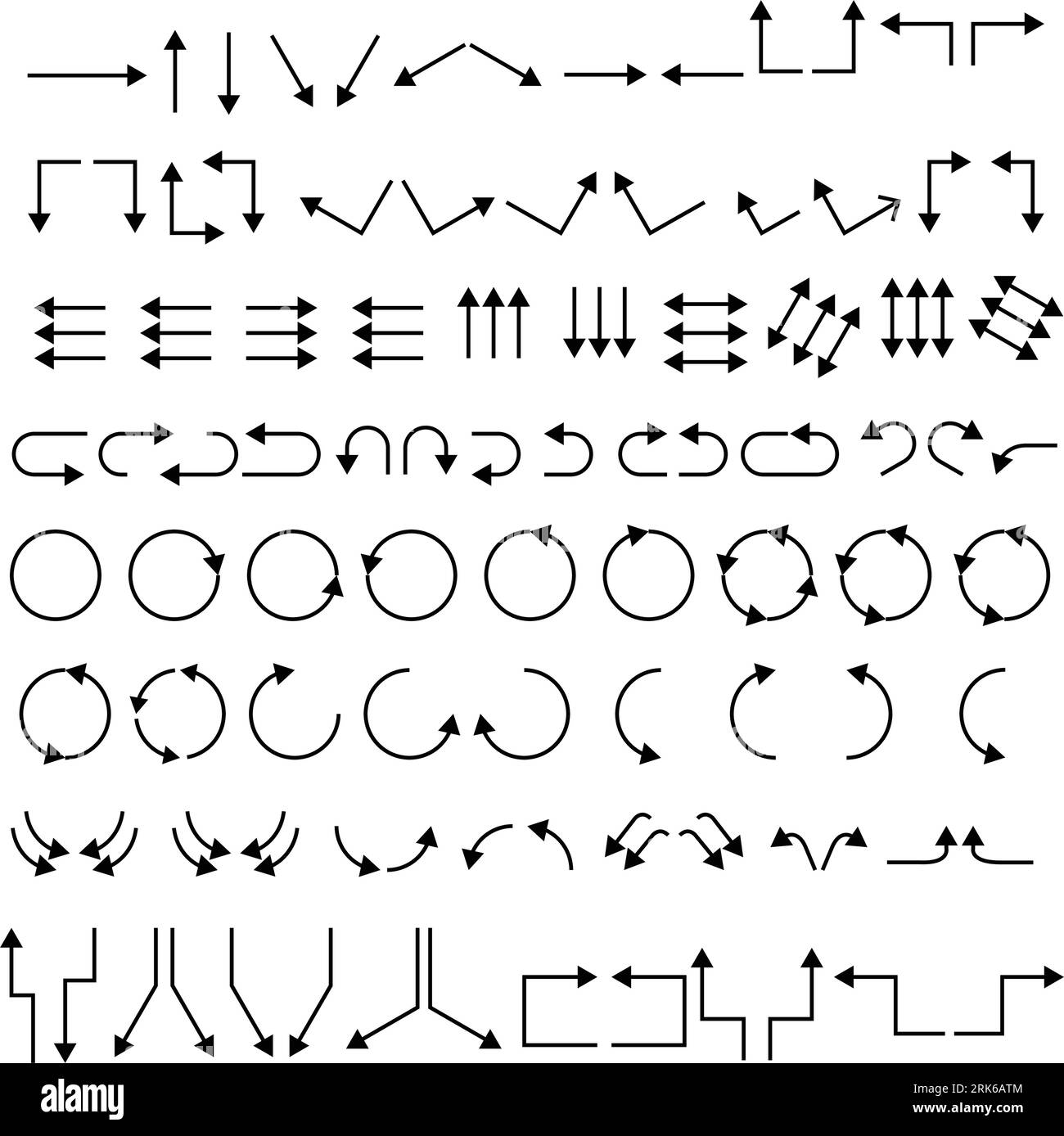 Arrows set. Arrow icon collection. Set different arrows or web designs ...