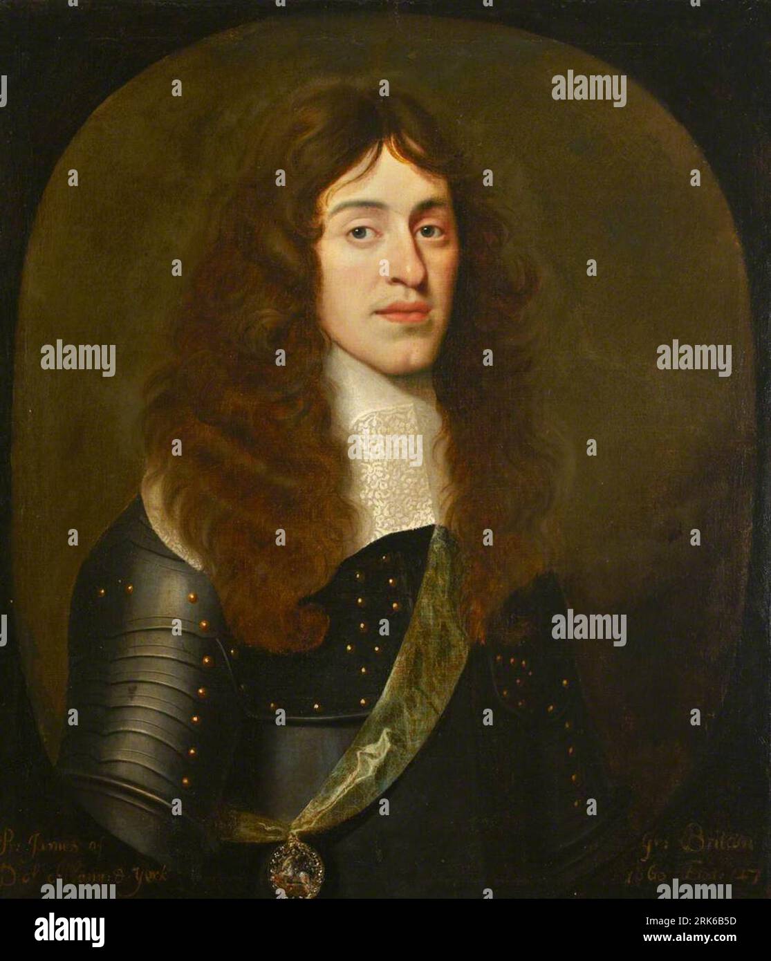 King James II (1633–1701) as Duke of York, aged 27 1660 by Simon ...