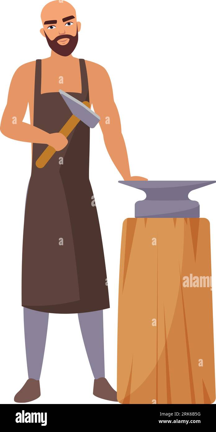 Medieval blacksmith man. Medieval people occupations, medieval ...