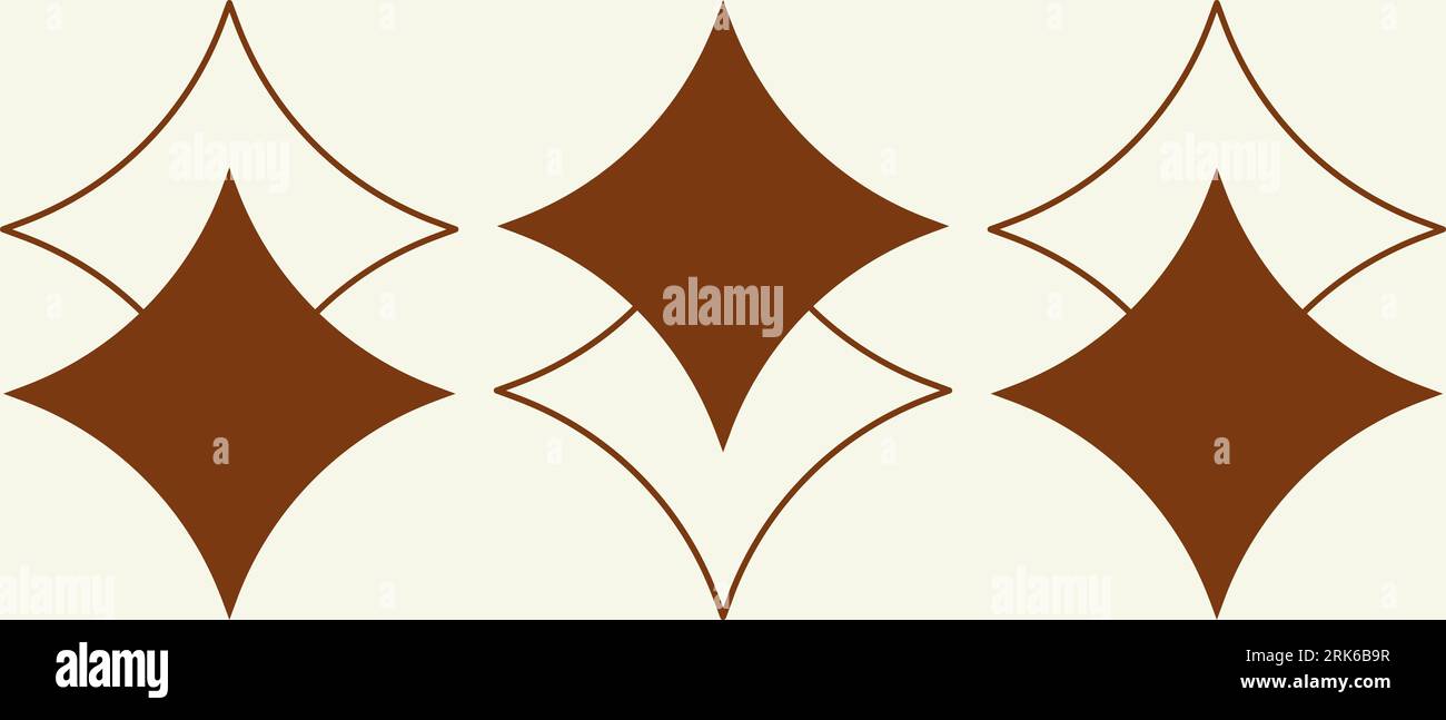 A repeating geometric pattern of brown and cream tones Stock Photo - Alamy