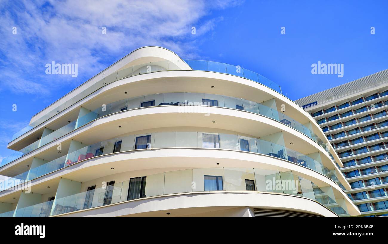 Luxury modern residential apartment building complex Stock Photo - Alamy