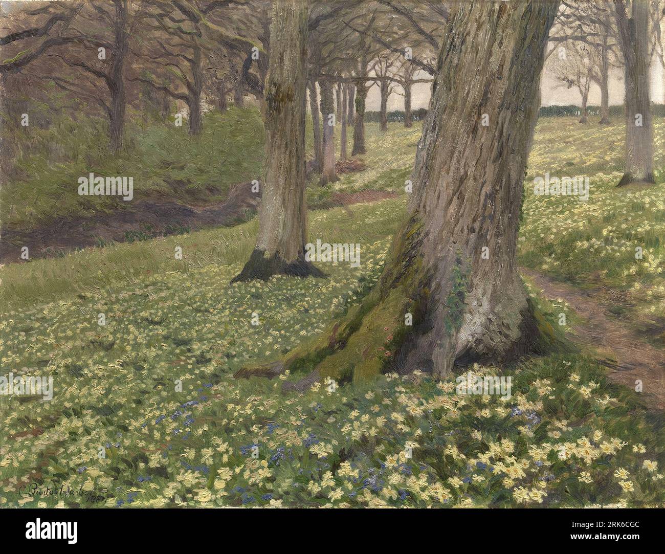 Myriads Blow Together 1881 by Charles Burton Barber Stock Photo - Alamy