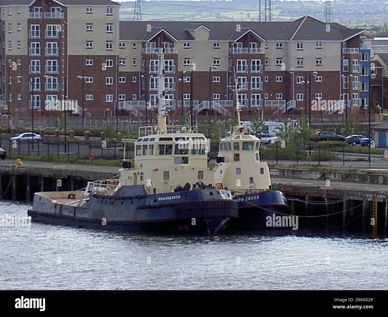 Tugs Rowangarth and Yarm Cross on th River Tyne in North Shields, UK ...