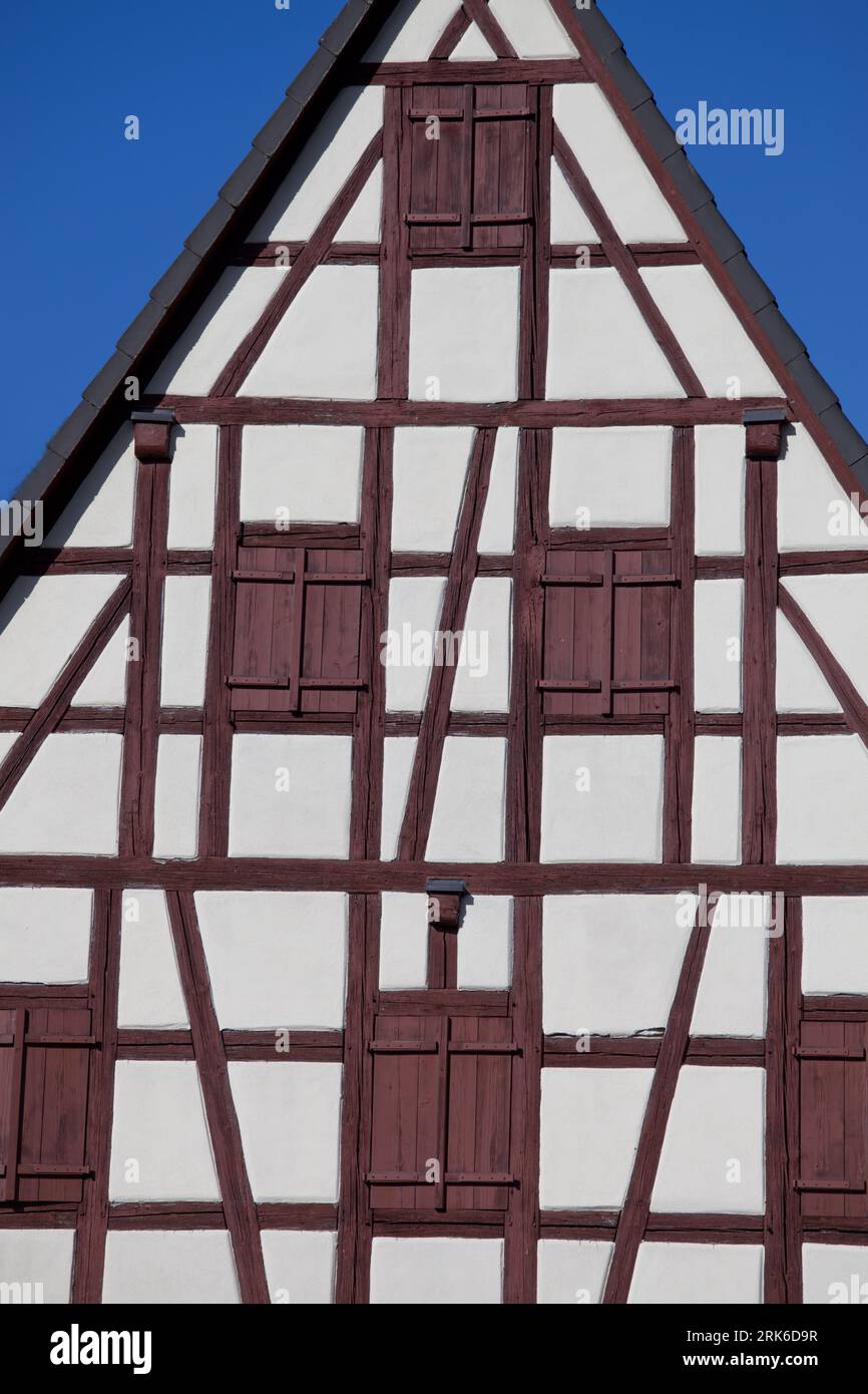 detail of an old framework house Stock Photo - Alamy