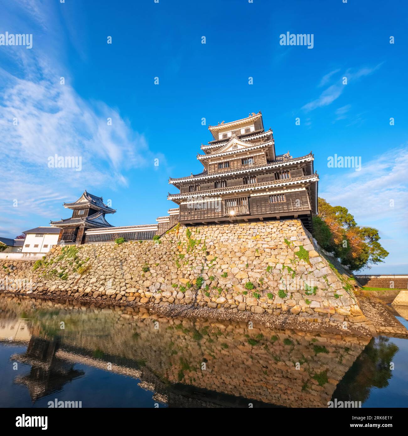 Nakatsu, Japan - Nov 26 2022: Nakatsu Castle known as one of the three ...