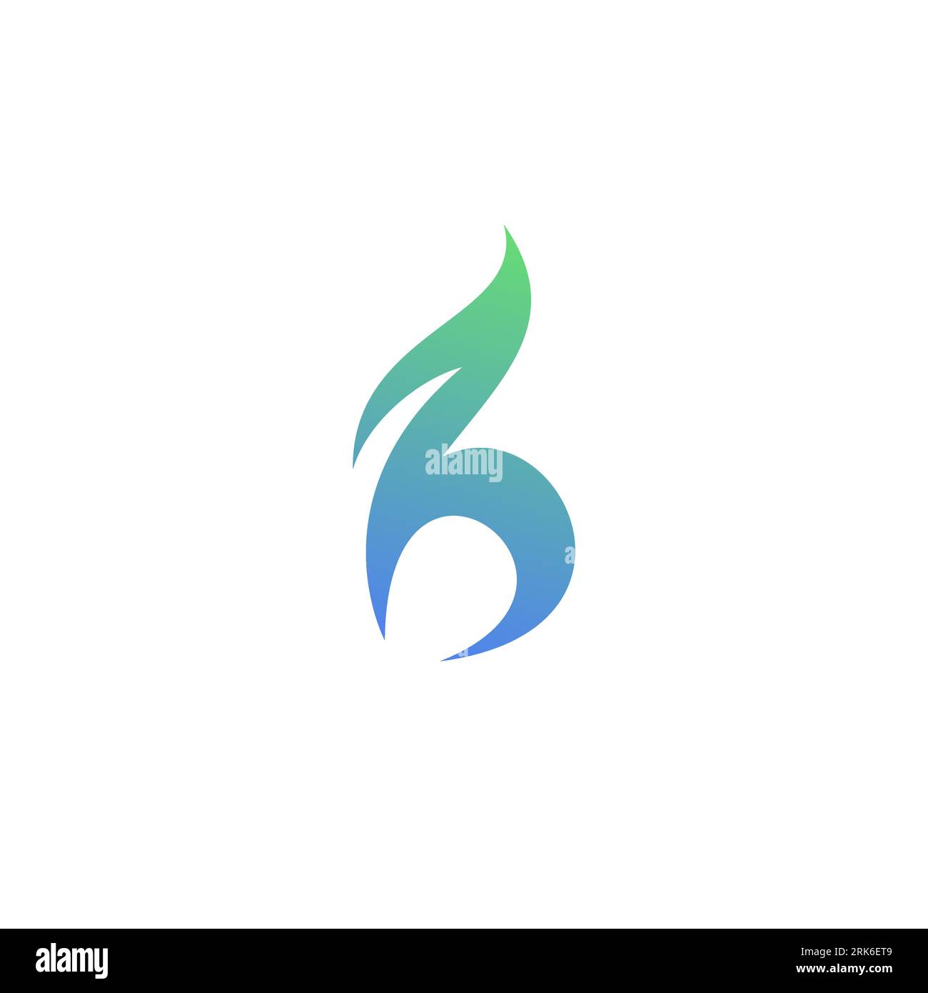 B leaf Logo Design. Letter B Eco Logo Stock Vector Image & Art - Alamy