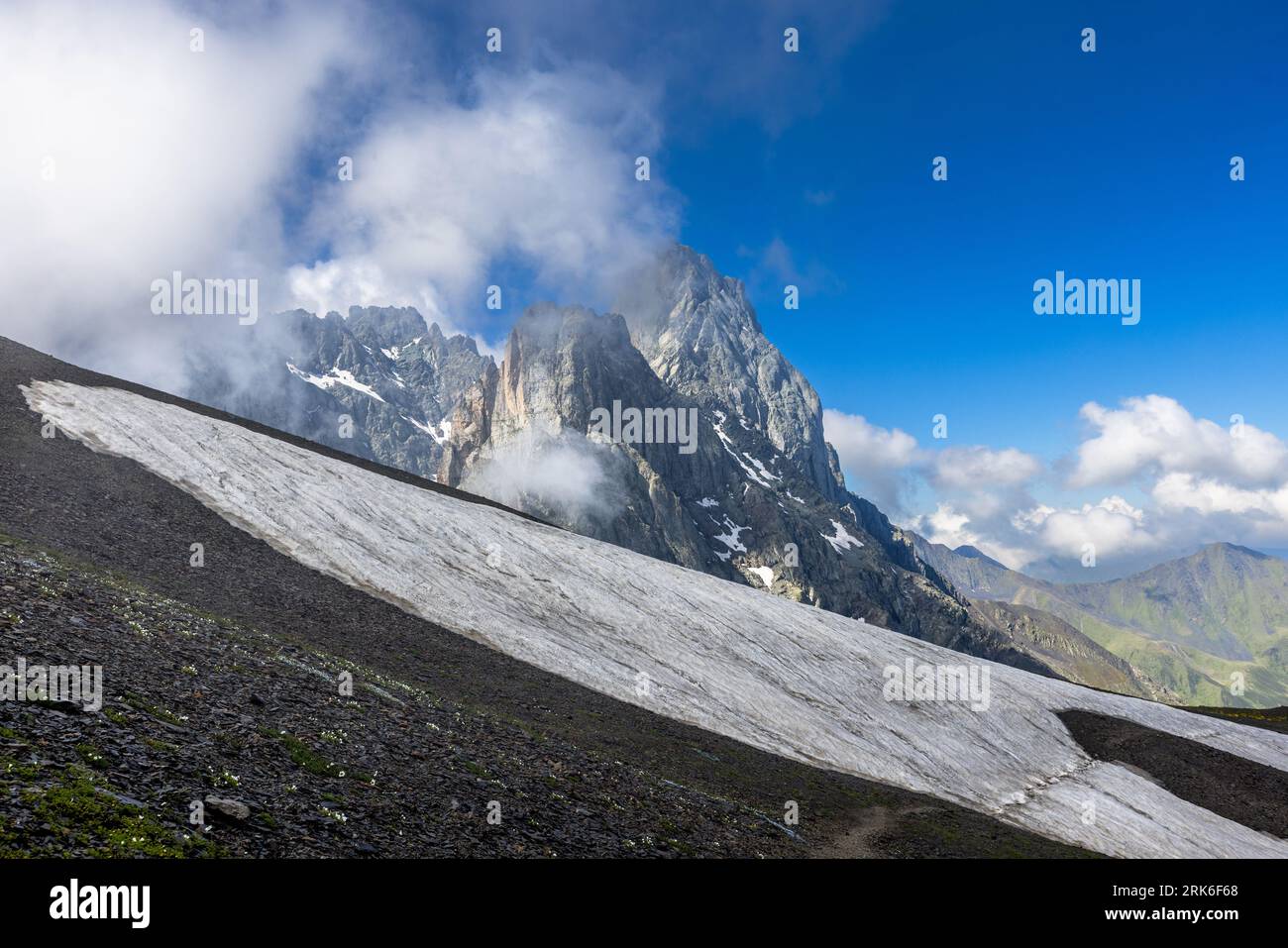 Dusheti, Georgia. Hike over the Chaukhi Pass Stock Photo - Alamy