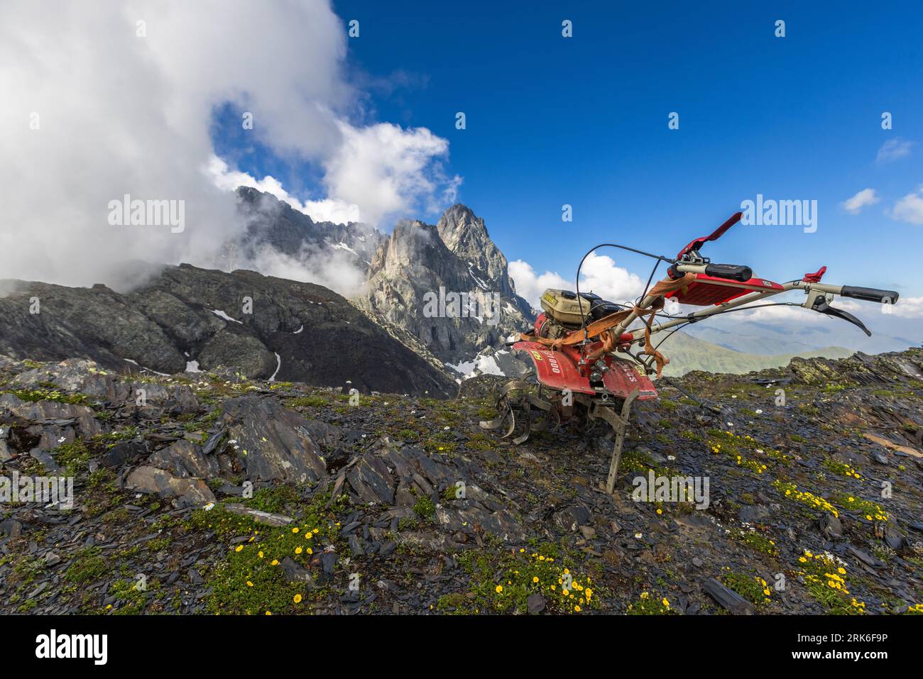 Dusheti, Georgia. Hike over the Chaukhi Pass Stock Photo - Alamy