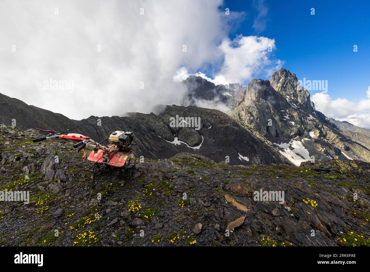Dusheti, Georgia. Hike over the Chaukhi Pass Stock Photo - Alamy