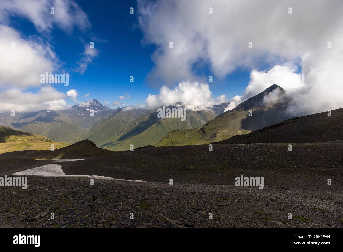 Dusheti, Georgia. Hike over the Chaukhi Pass Stock Photo - Alamy