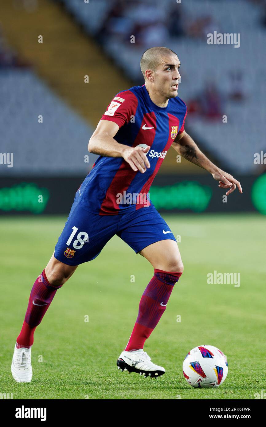 Barcelona, Spain. 20th Aug, 2023. Oriol Romeu in action during the ...