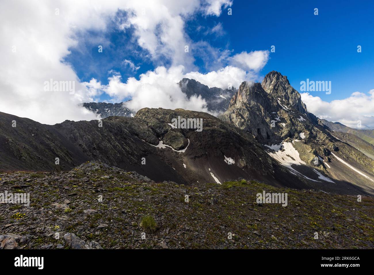 Dusheti, Georgia. Hike over the Chaukhi Pass Stock Photo - Alamy