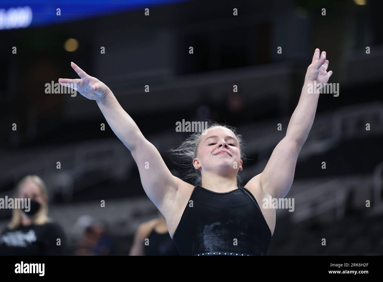 August 23, 2023: Gymnast JOSCELYN ROBERSON during podium training at ...