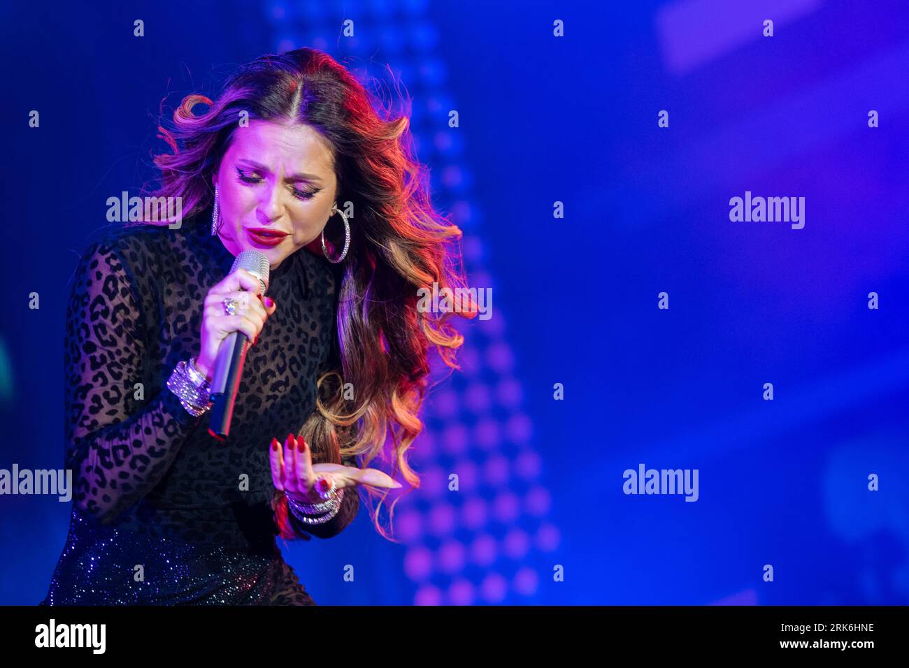August 19, 2023. - Russia, Moscow. - Singer Nyusha performs at the ...