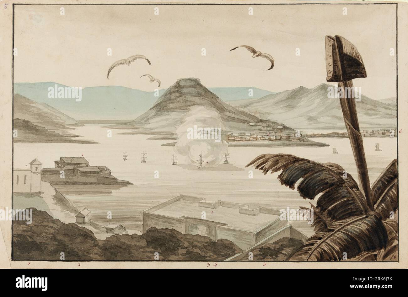 Panorama de la Baie de Rio-Janeiro Prise de Santa Therese Sta. Lucia ...