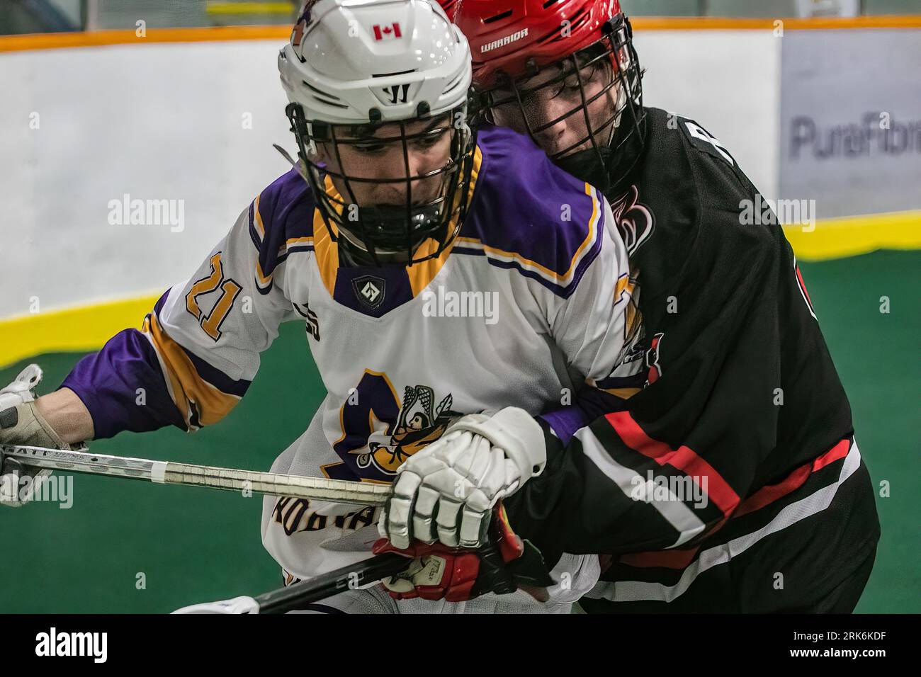 Edmonton, Canada. 22nd Aug, 2023. Burlington Blaze (black/orange) Chuck ...