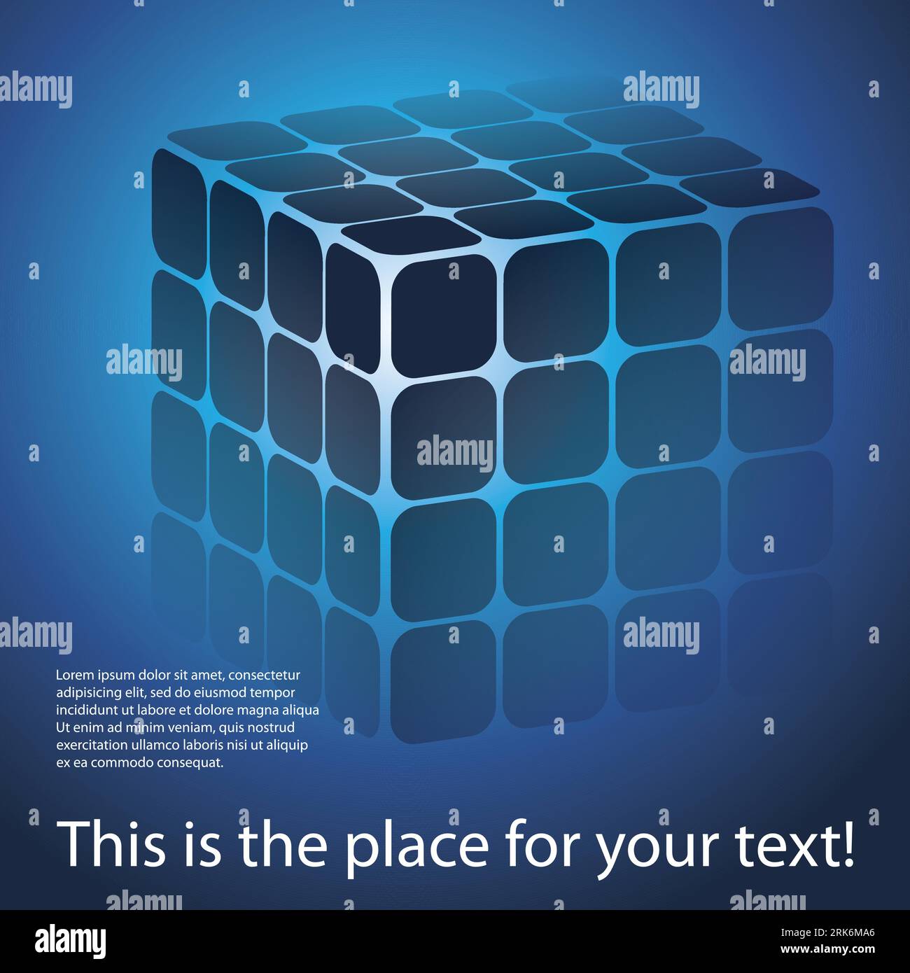 3D cube puzzle box vector background Stock Vector Image & Art - Alamy