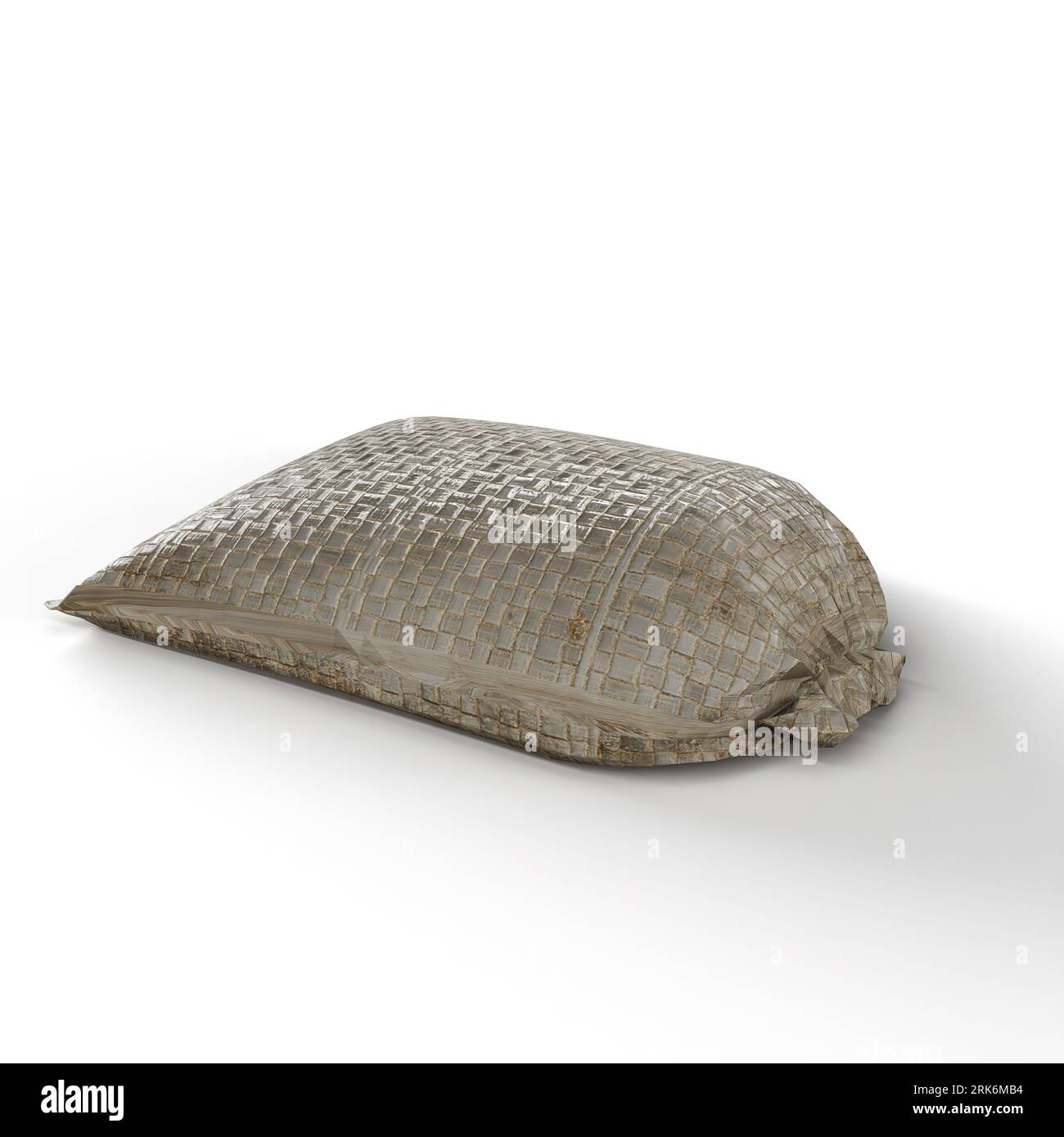 A 3D rendering of a stuffed dirty sack isolated on a white background ...