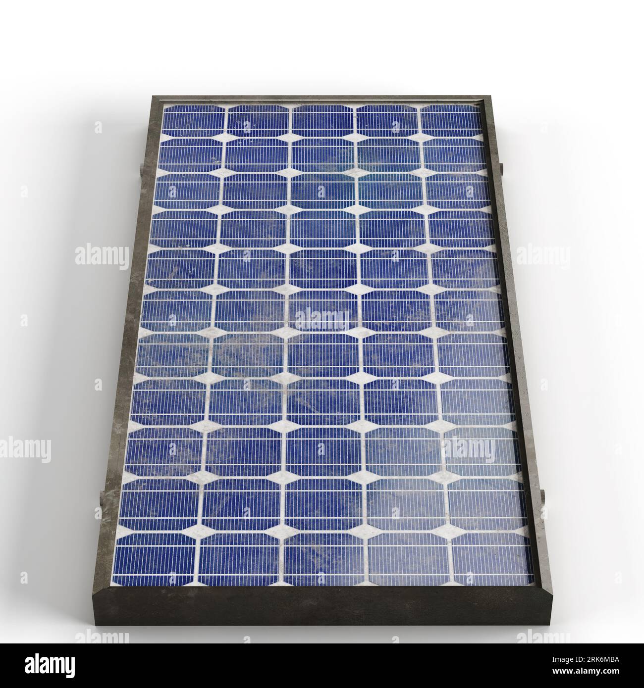 A 3D rendering of a solar panel model isolated on a white background ...