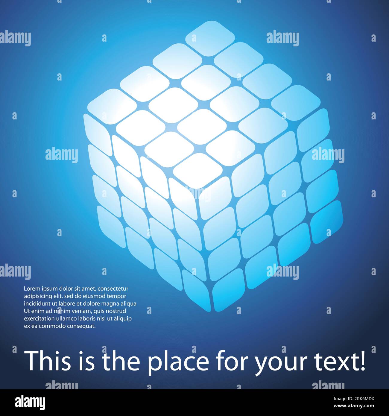 3d Cube Puzzle Box Vector Background Stock Vector Image And Art Alamy
