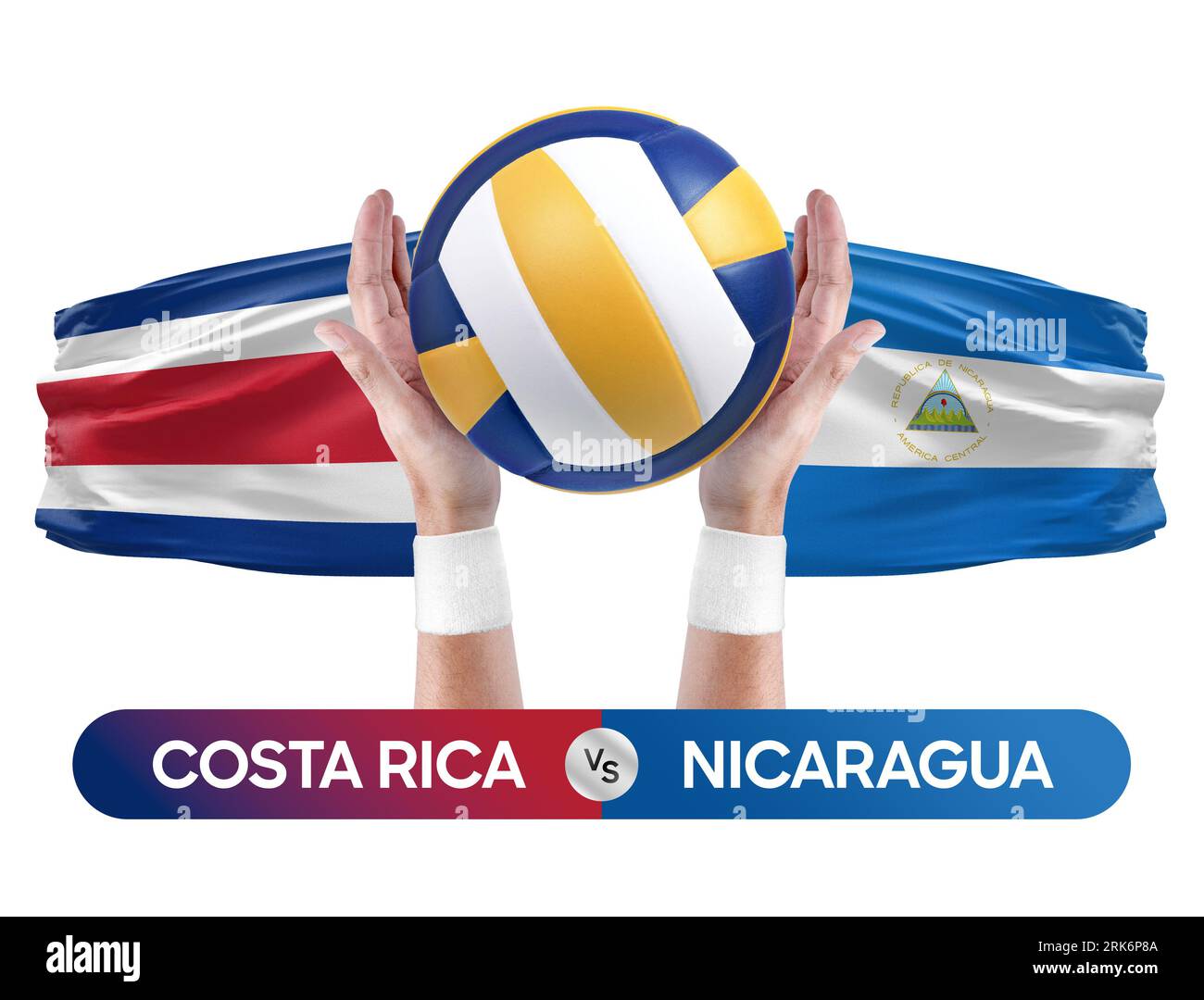 Costa Rica vs Nicaragua national teams volleyball volley ball match ...