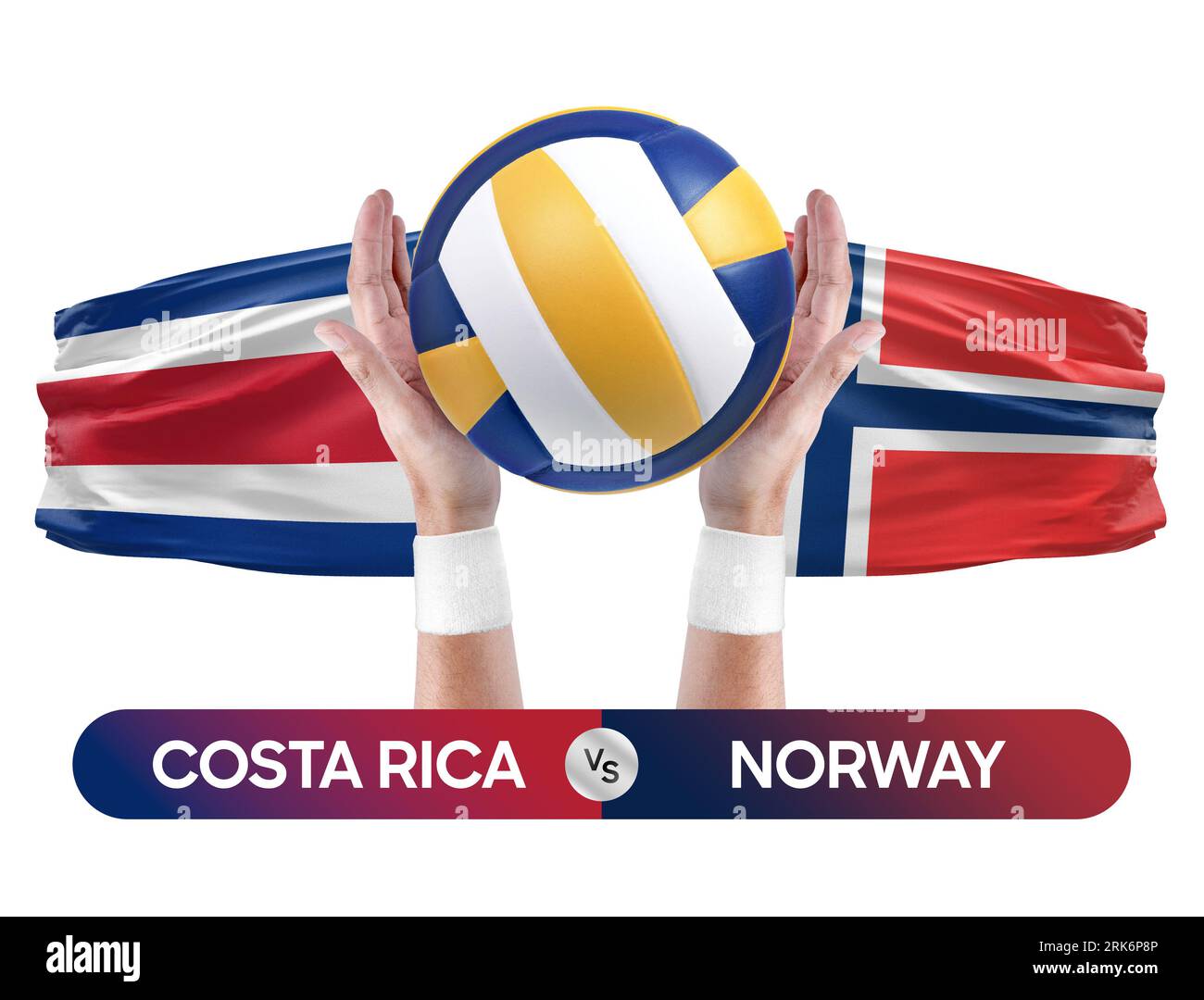Costa Rica vs Norway national teams volleyball volley ball match ...