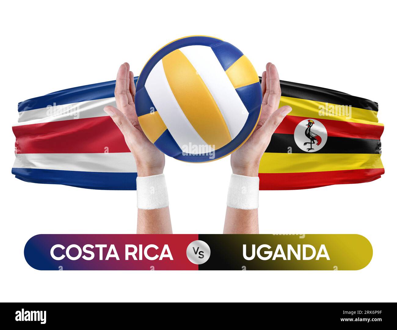 Costa Rica vs Uganda national teams volleyball volley ball match ...