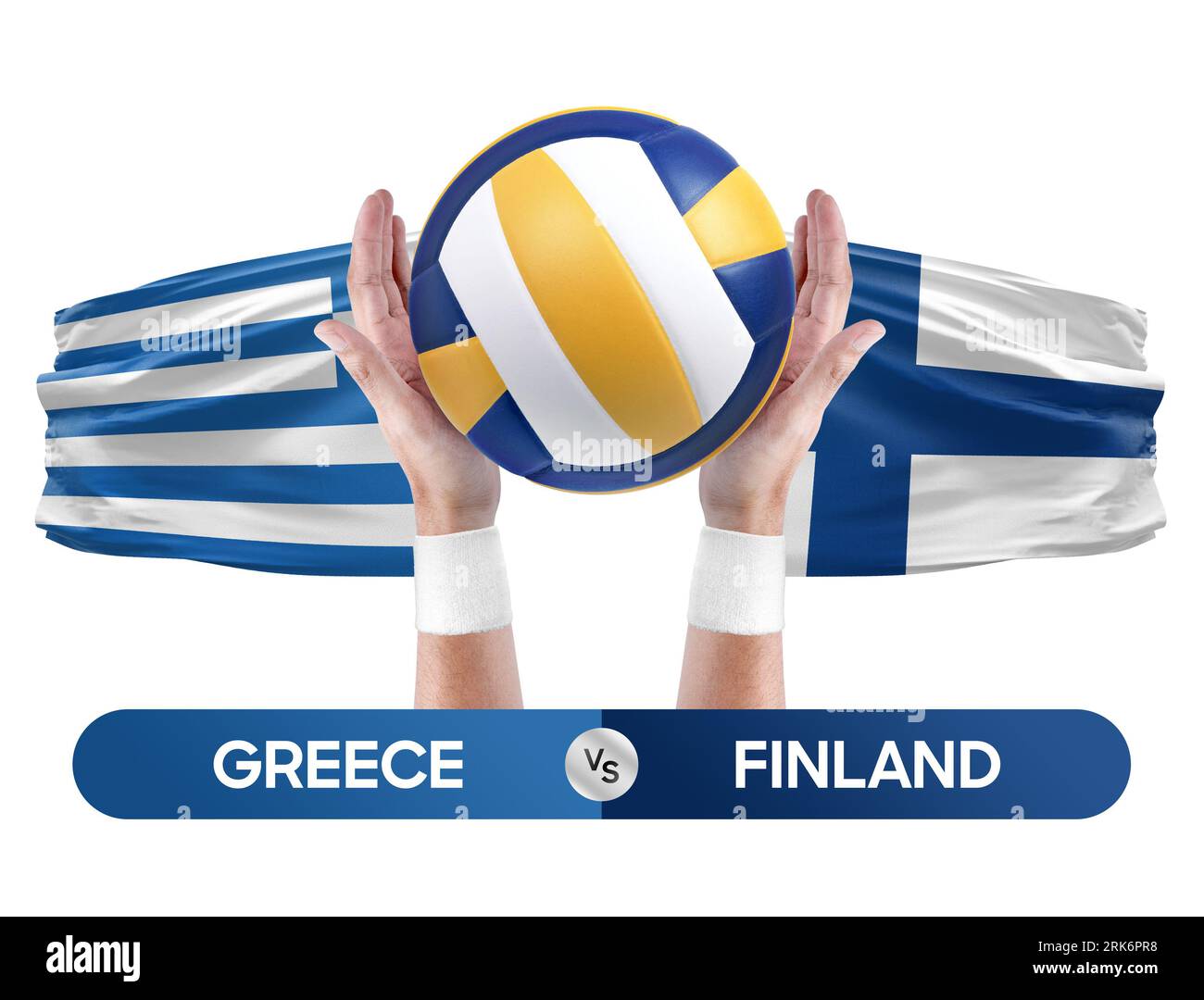 Greece vs Finland national teams volleyball volley ball match ...