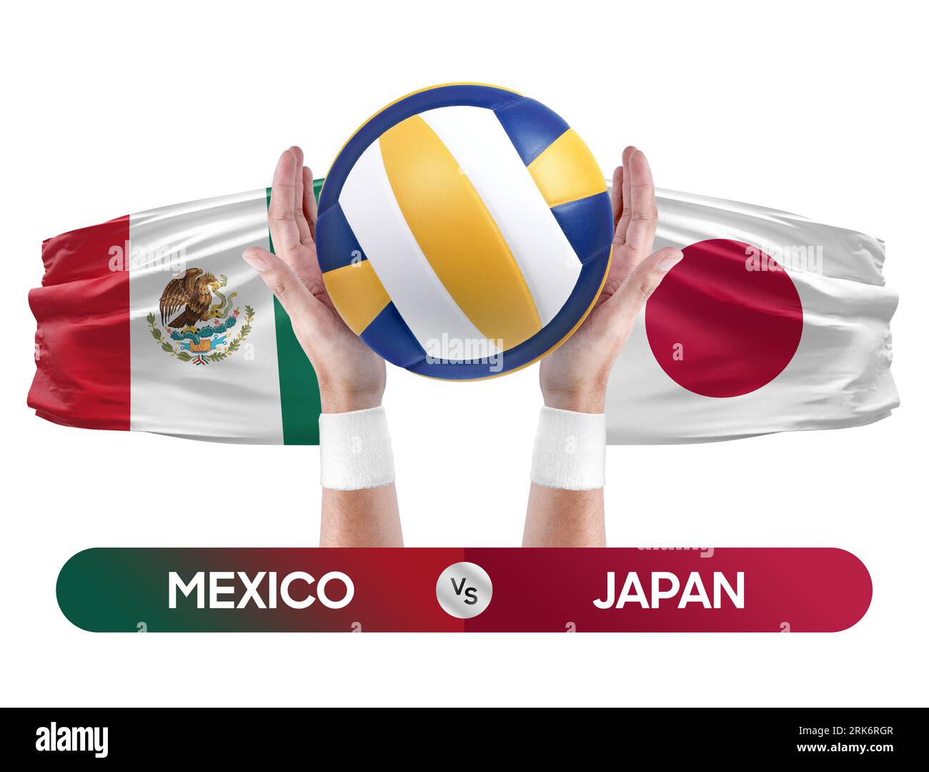 Mexico vs Japan national teams volleyball volley ball match competition ...