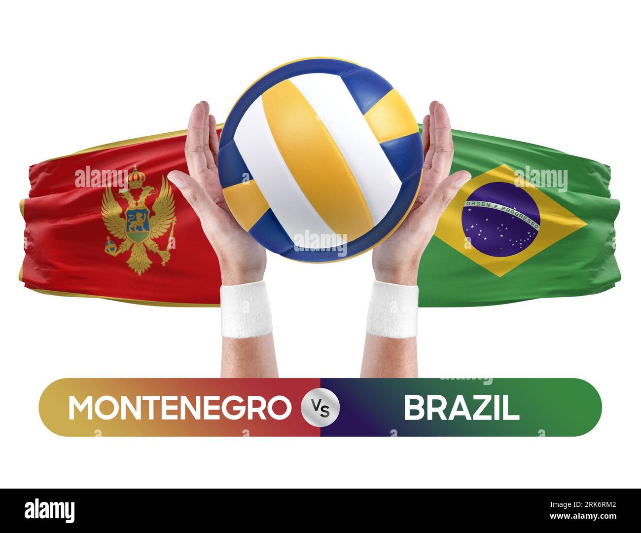 Montenegro vs Brazil national teams volleyball volley ball match ...