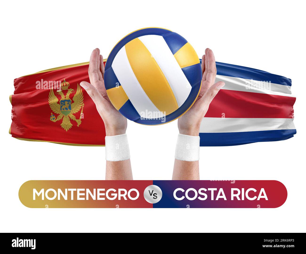 Montenegro vs Costa Rica national teams volleyball volley ball match ...