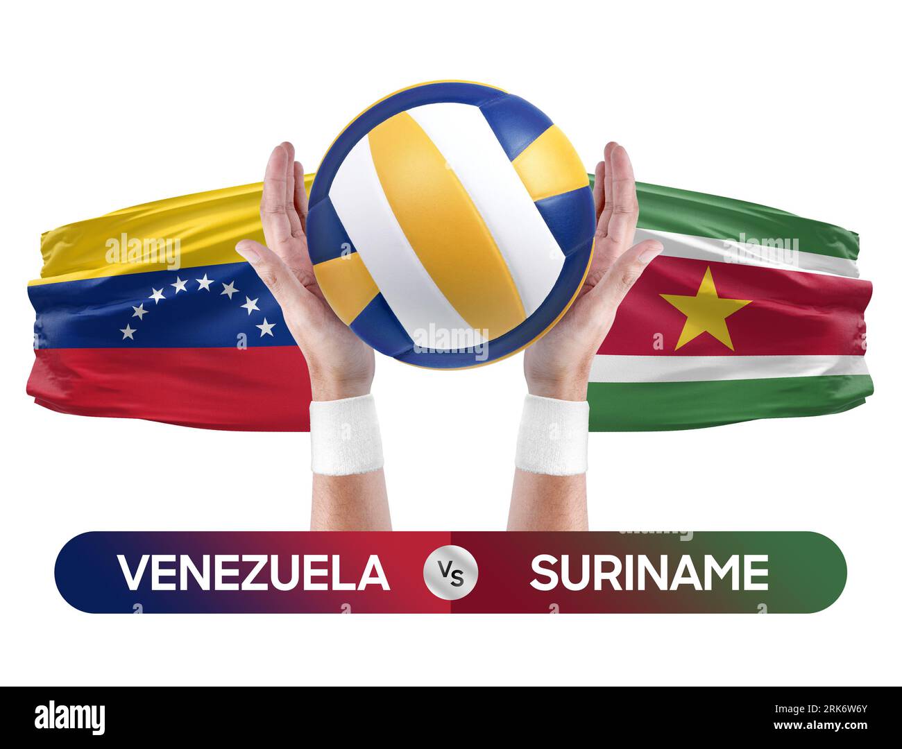 Venezuela vs Suriname national teams volleyball volley ball match ...