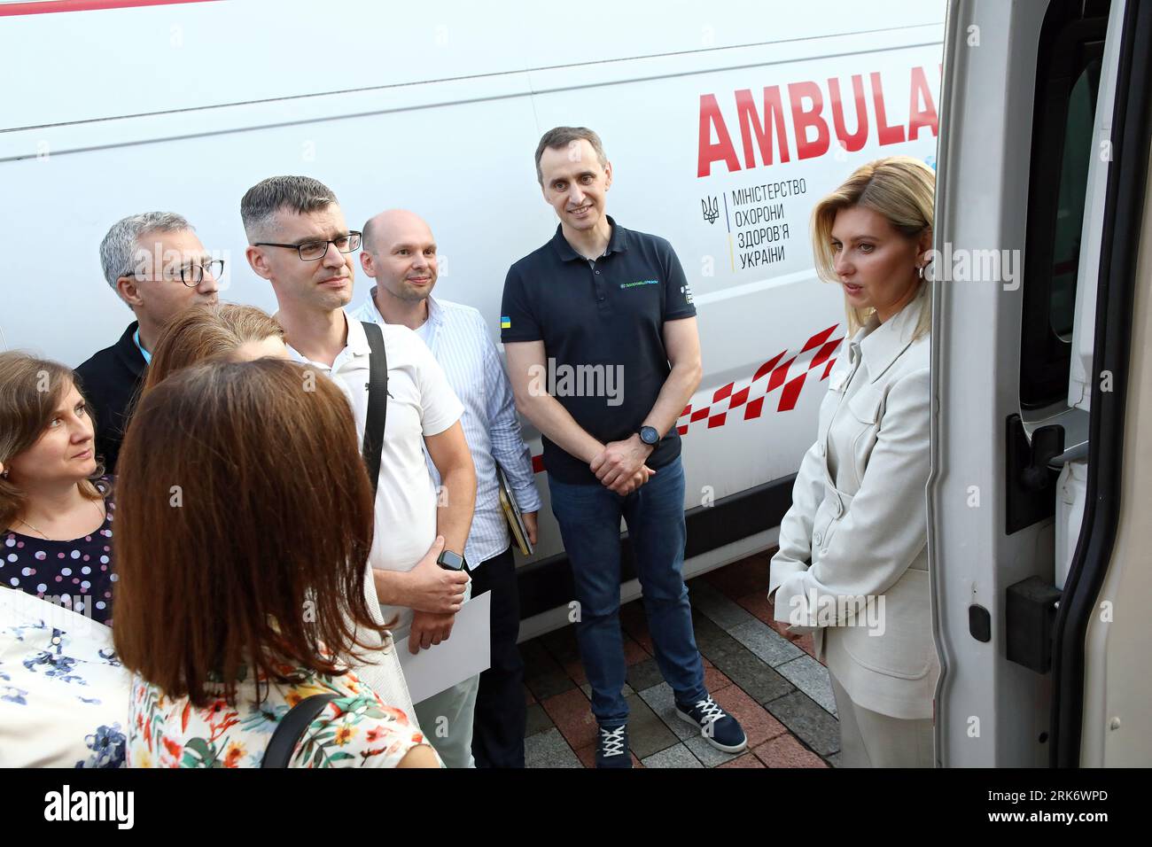 Non Exclusive: KYIV, UKRAINE - AUGUST 23, 2023 - Spouse of the ...