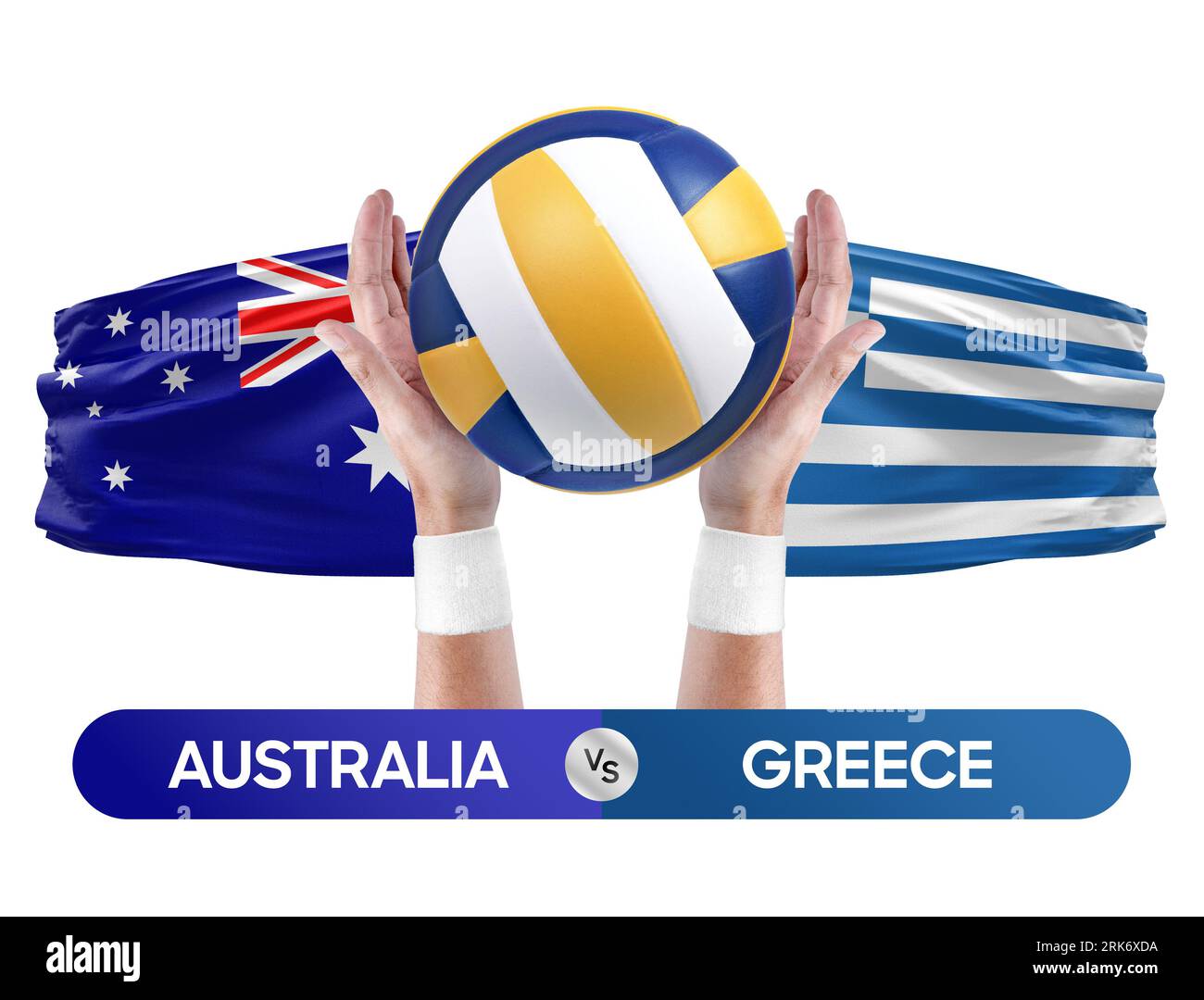 Australia vs Greece national teams volleyball volley ball match ...