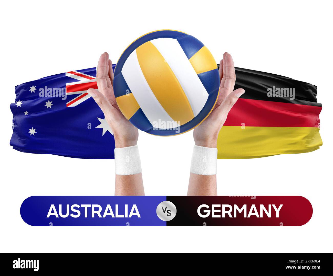 Australia vs Germany national teams volleyball volley ball match ...