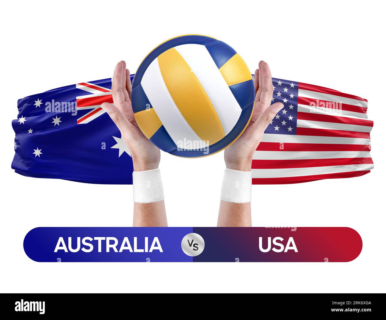 Australia vs USA national teams volleyball volley ball match ...