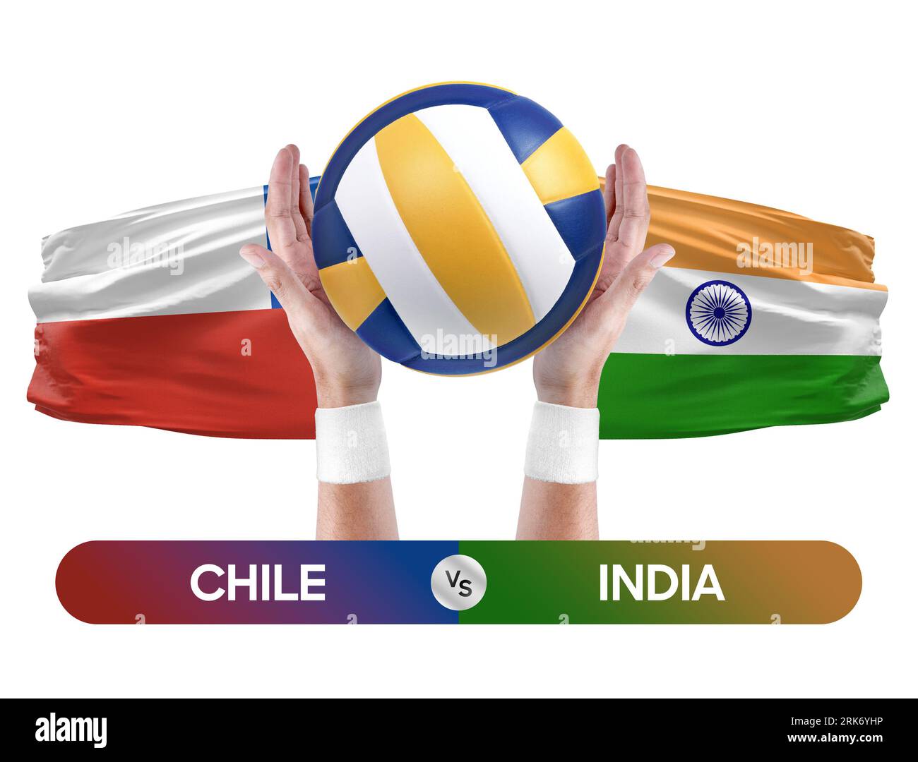 Chile vs India national teams volleyball volley ball match competition ...