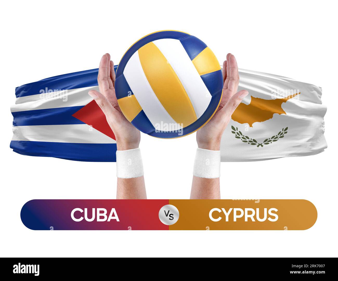 Cuba vs Cyprus national teams volleyball volley ball match competition ...