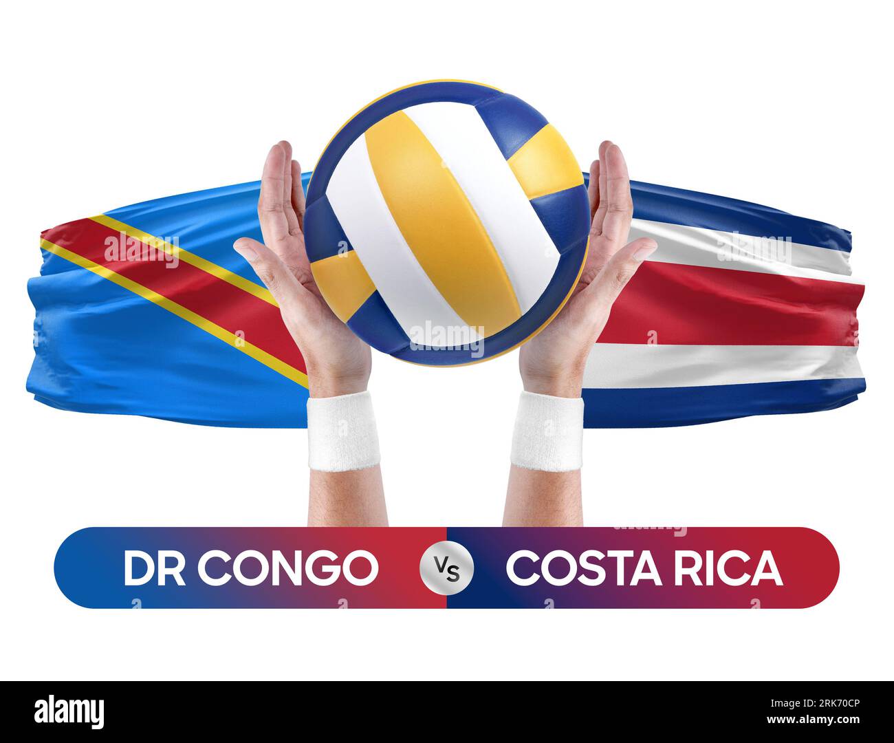 Dr Congo vs Costa Rica national teams volleyball volley ball match ...