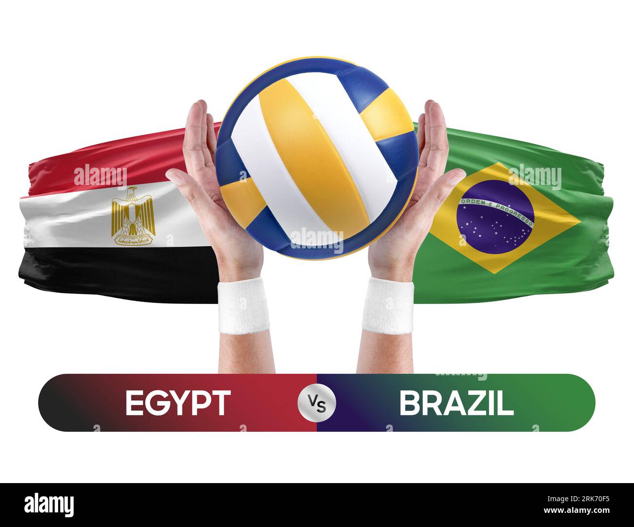 Egypt vs Brazil national teams volleyball volley ball match competition ...