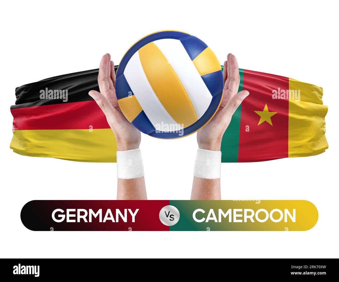 Germany vs Cameroon national teams volleyball volley ball match ...