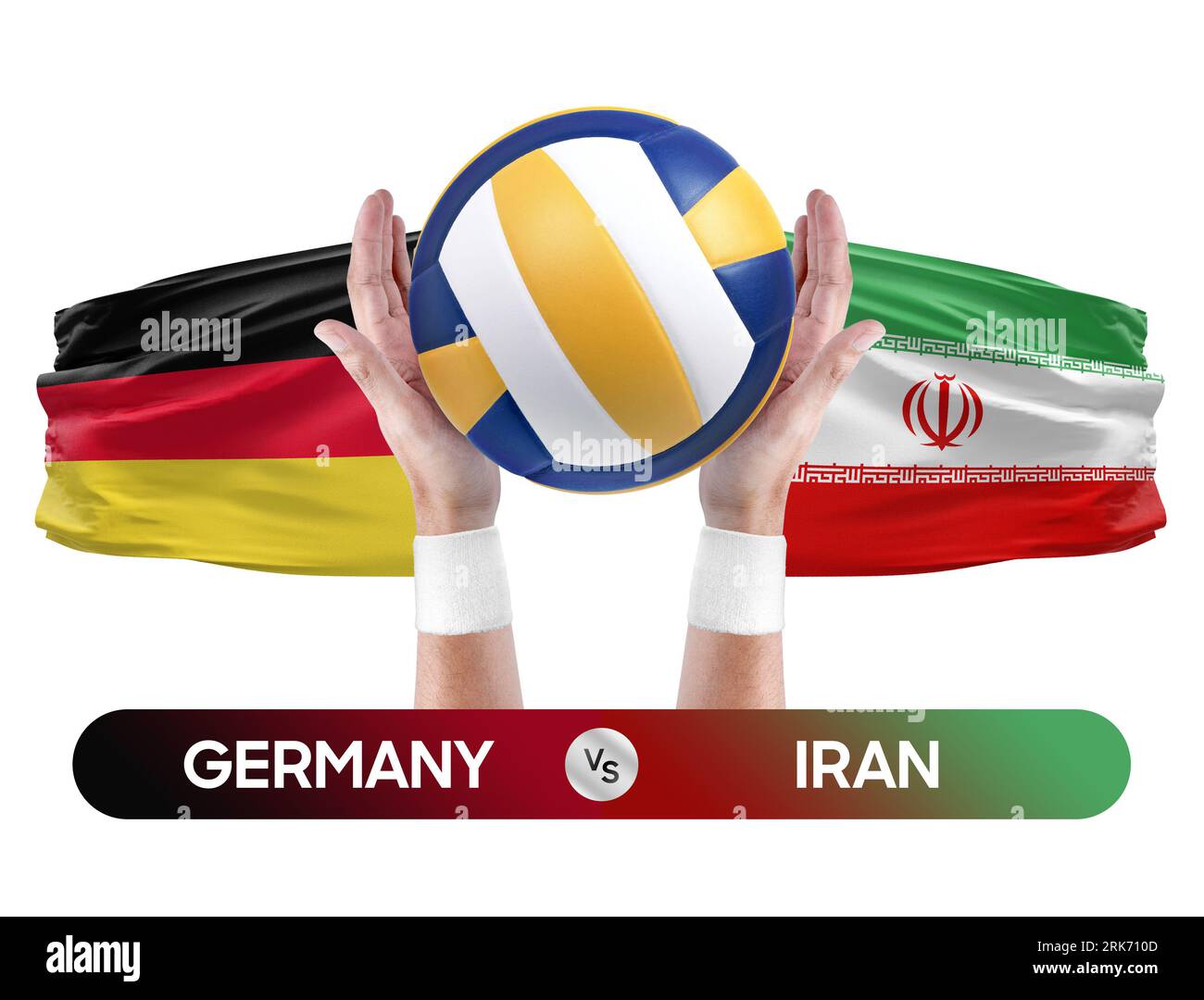 Germany vs Iran national teams volleyball volley ball match competition ...