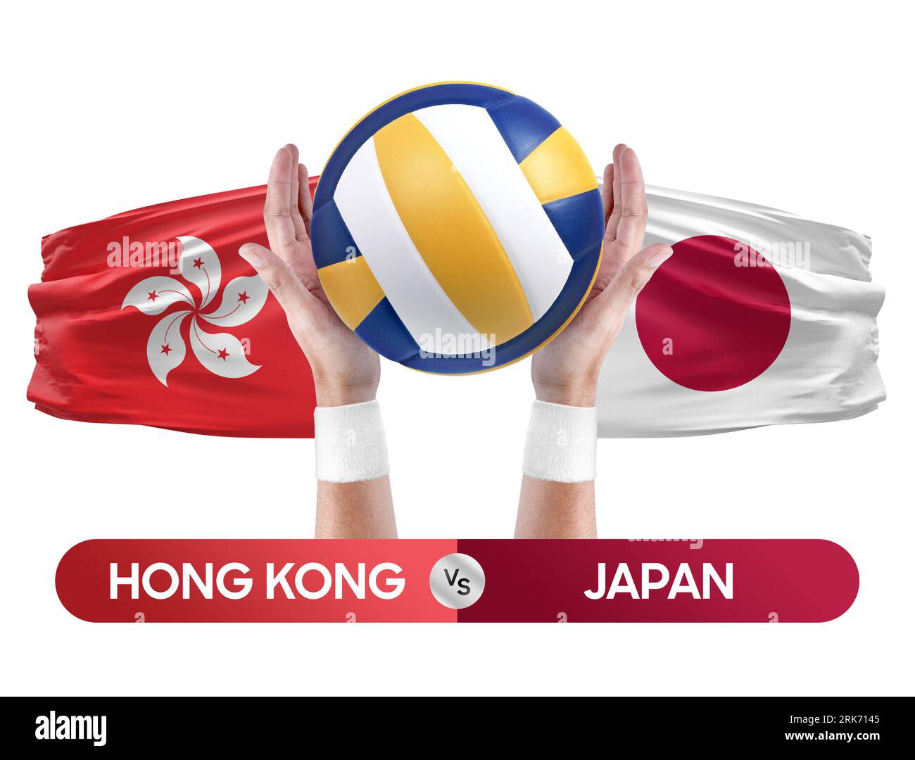 Hong Kong vs Japan national teams volleyball volley ball match ...