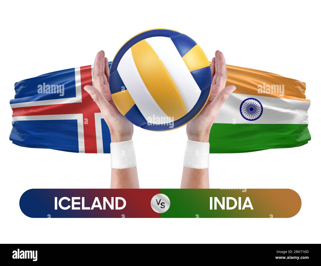 Iceland vs India national teams volleyball volley ball match ...