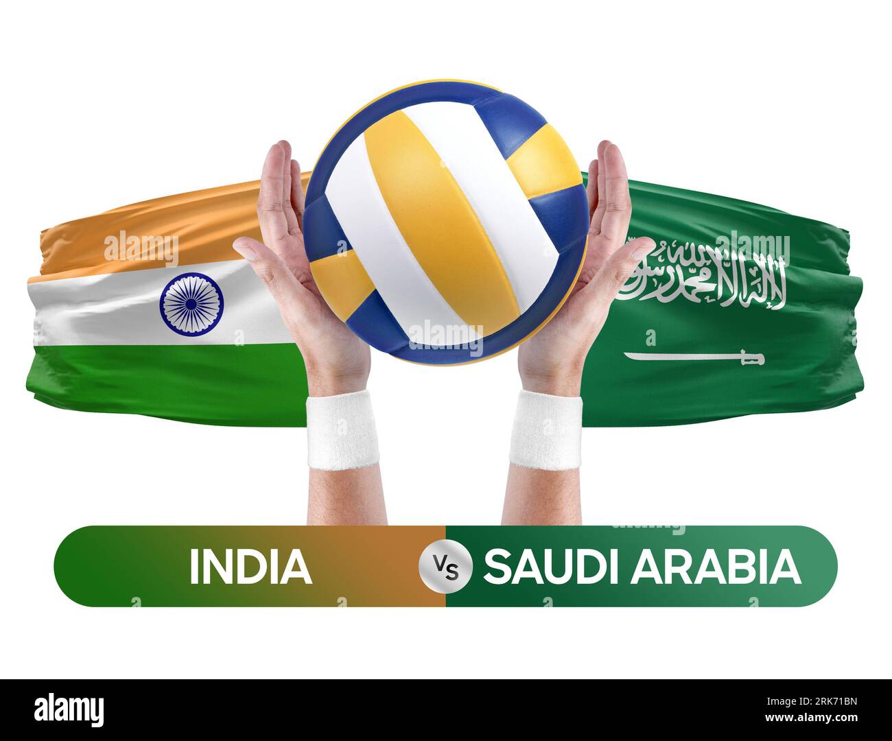 Saudi arabia india flag Cut Out Stock Images & Pictures - Alamy